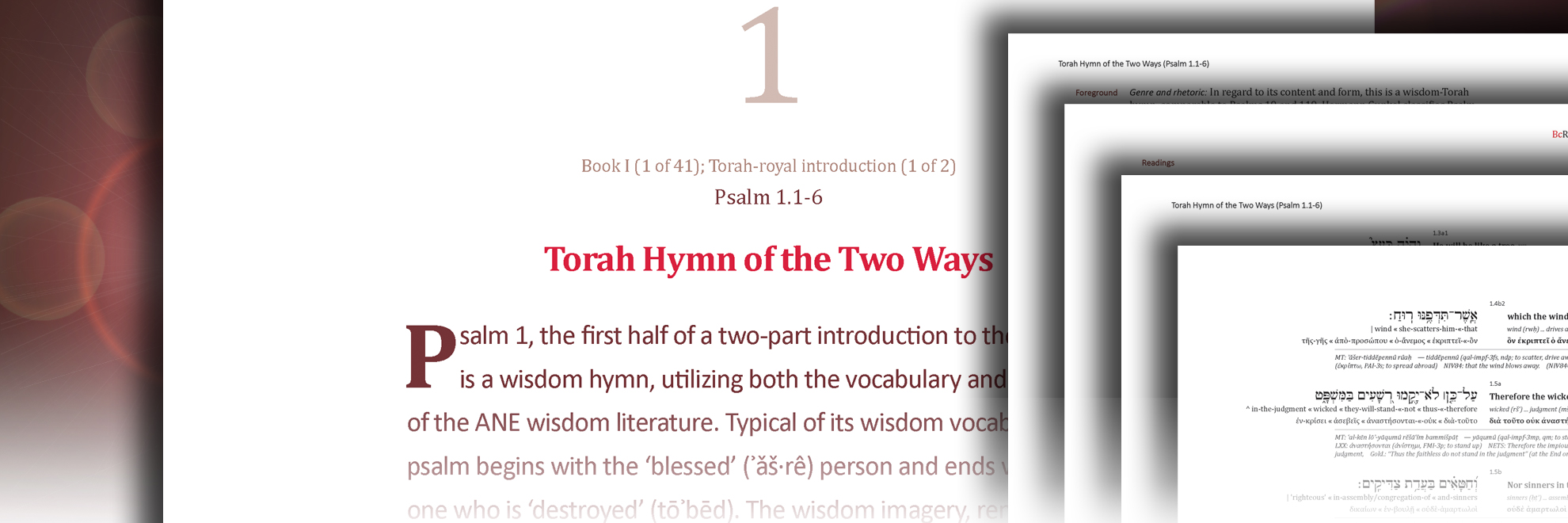 Torah Hymn of the Two Ways: Psalm 1 - BcResources.net