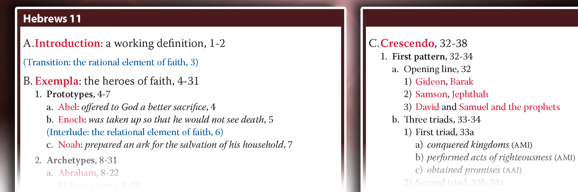 Hebrews 11 – Outline - BcResources.net